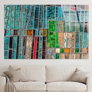 Stained Glass Print, Colorful Wall Decor, Christmas Decor, Glass Art ...