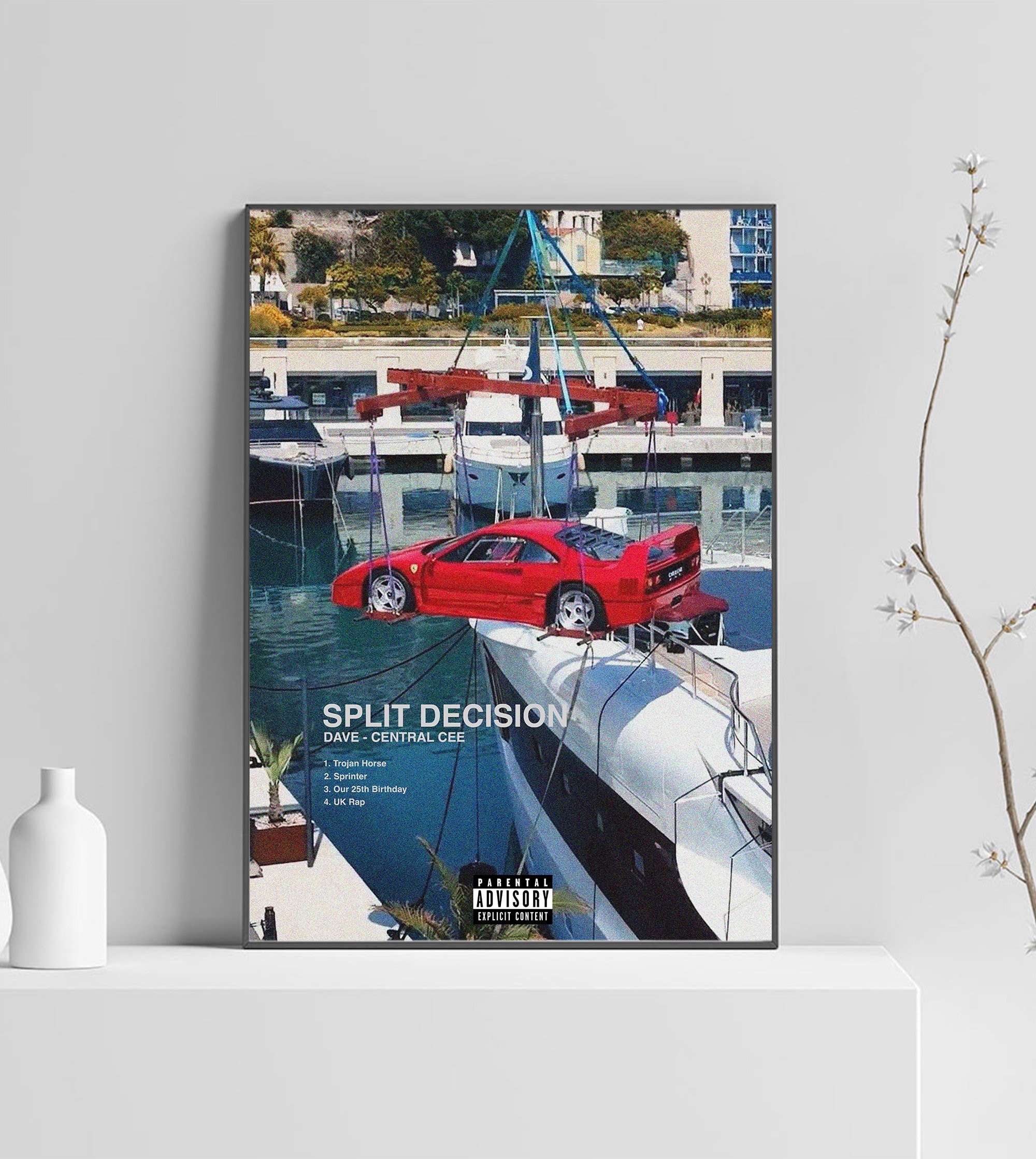 Dave & Central Cee Poster Split Decision Poster Dave - Etsy UK