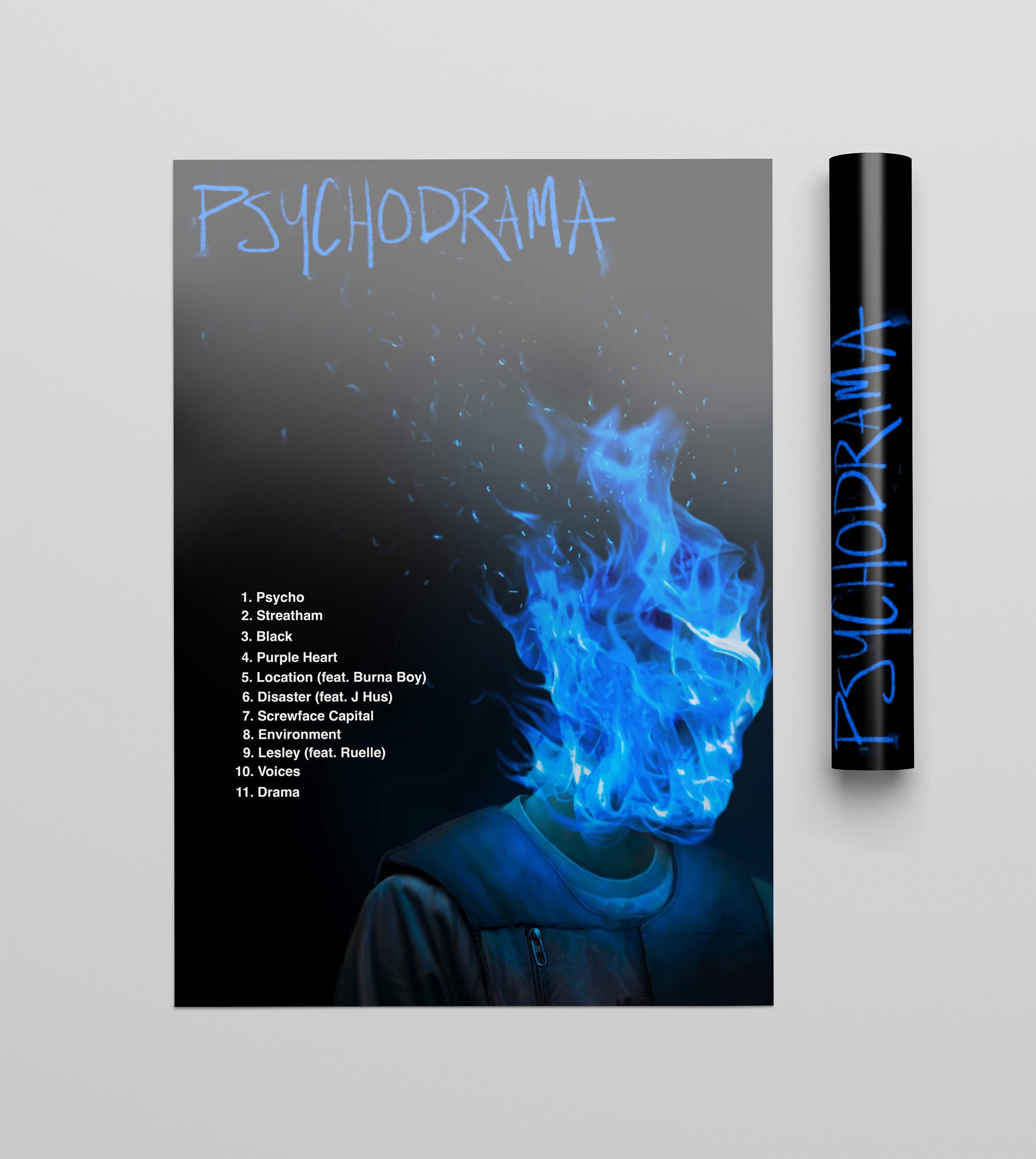 Dave Poster PSYCHODRAMA Poster Dave Tracklist Album - Etsy UK