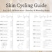 Skin Cycling Planner Printable Skincare Routine Template Printable Skin ...
