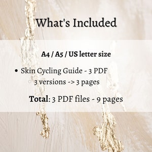 Skin Cycling Routine Printable Template Skin Cycling Guide Cheat Sheet ...