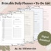 24 Hour Daily Planner Printable Daily to Do List Personal - Etsy