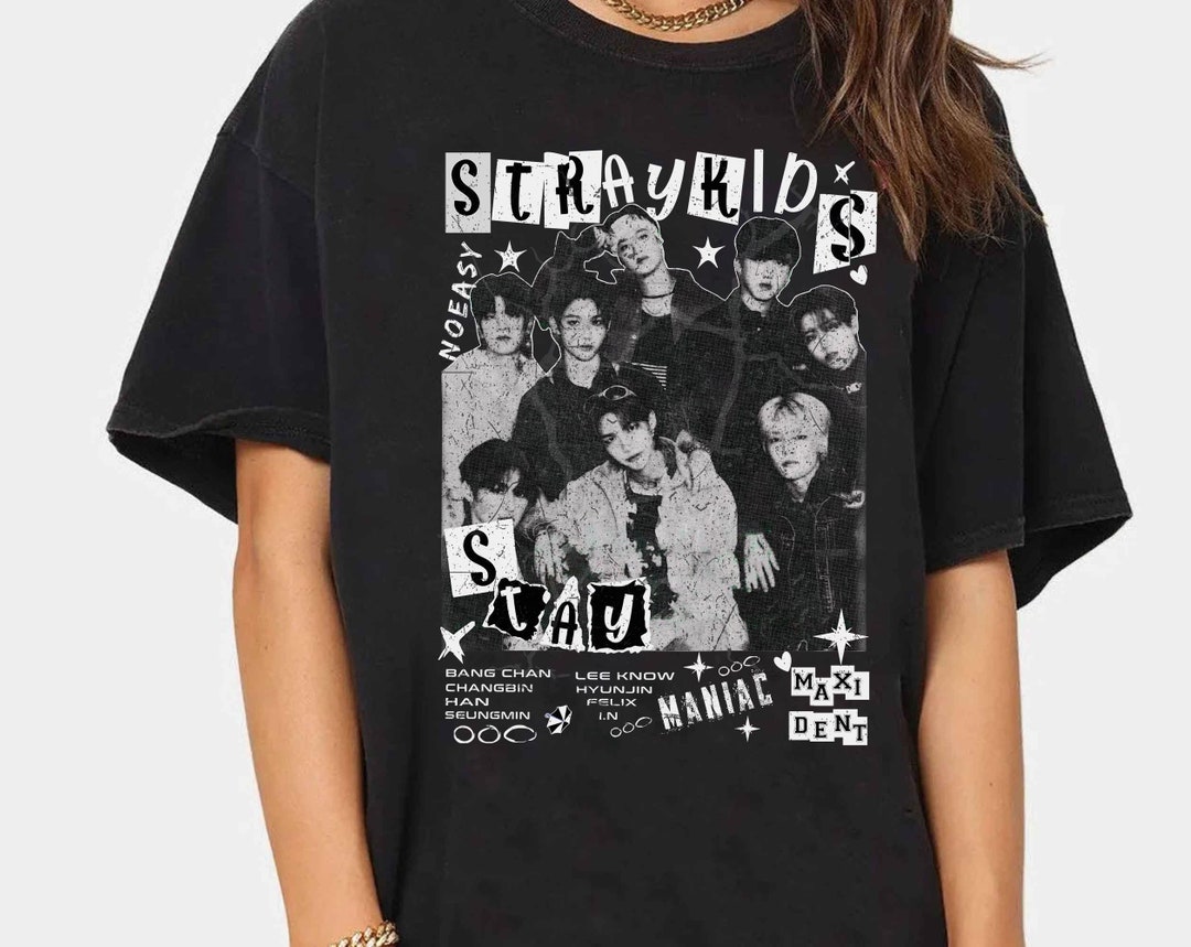 Vintage Stray Kids Shirt. Stray Kids Tour Shirt. Maniac Stray - Etsy ...