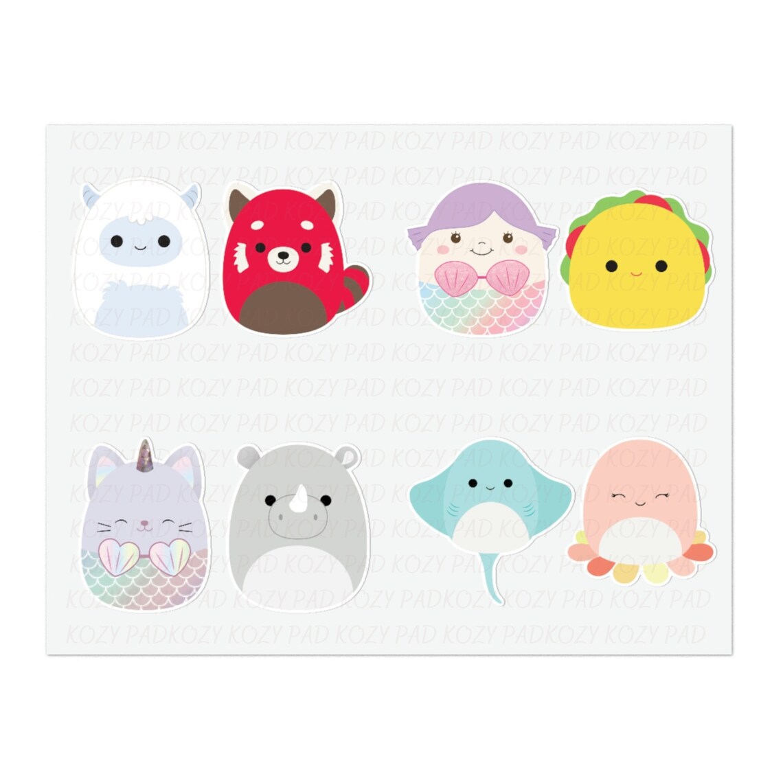 Squishmallow Sticker Bundles Waterproof Stickers 80 Designs car ...