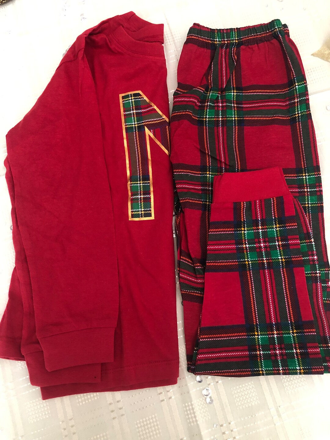 Childrens Letter Pyjama Sets - Etsy