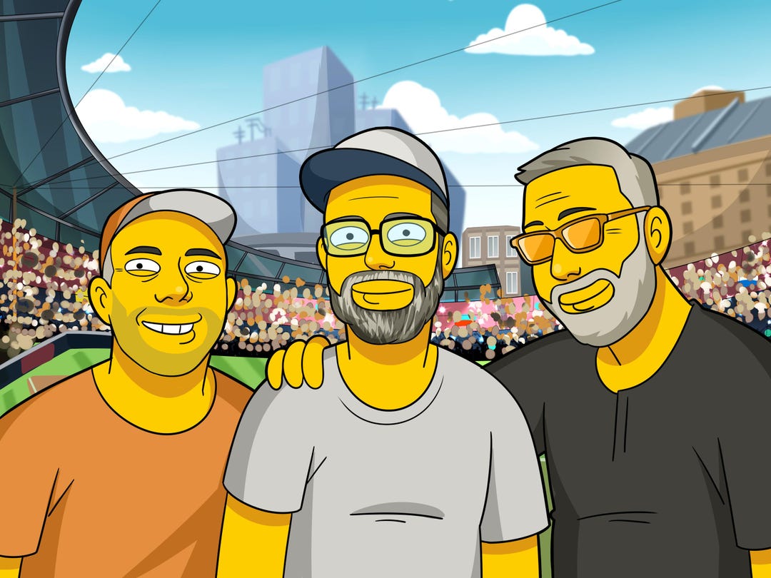 Father's Day Cartoon Portrait in Simpsons Style - Digital Art File - Etsy