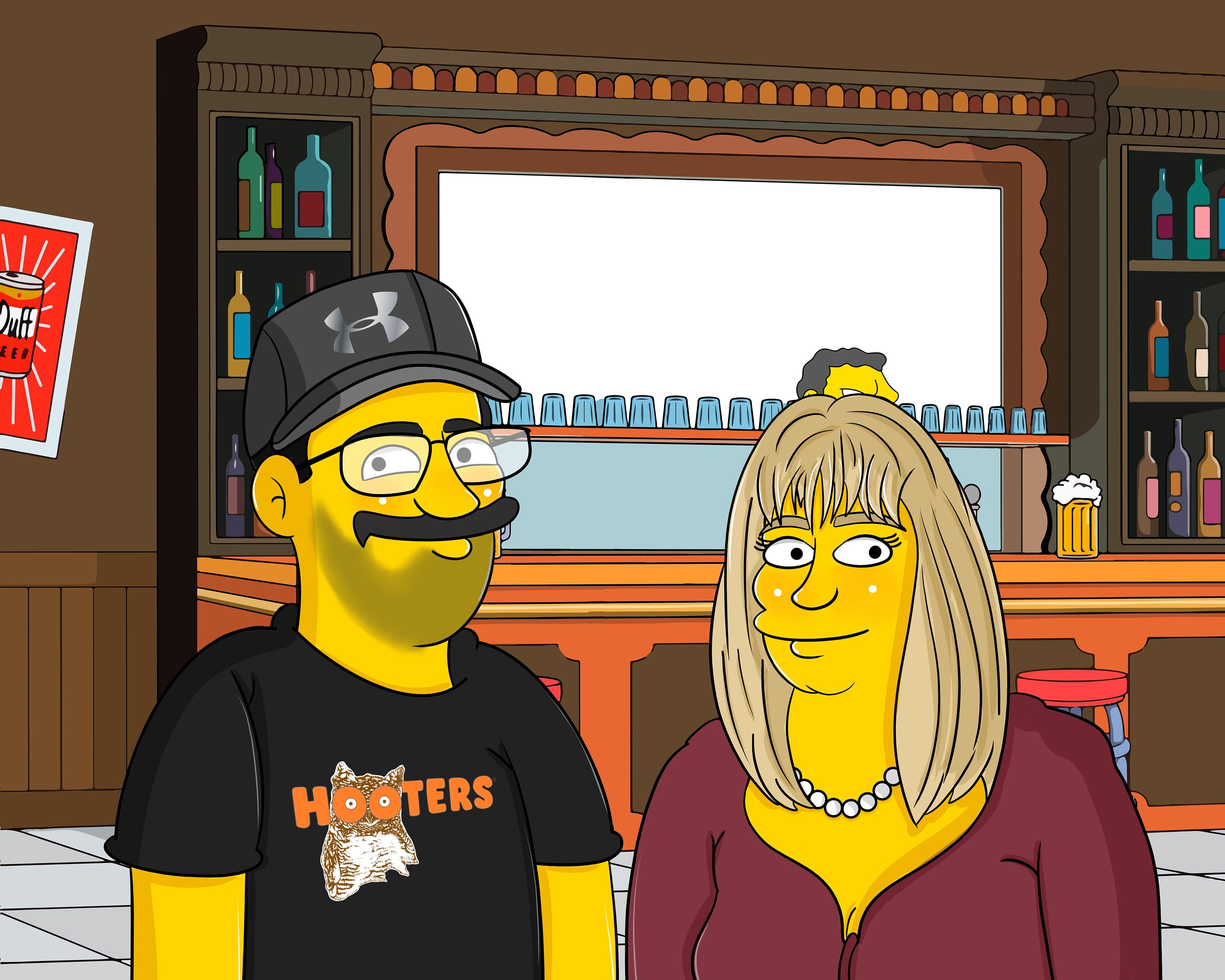 Custom Simpsons Portrait Simpson Art Gift for Couples Family Holiday ...