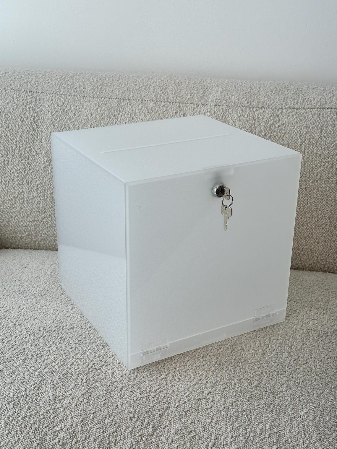 Modern Plain Acrylic Wishing Well, Gift Box, Keepsake Box, Wedding Box ...