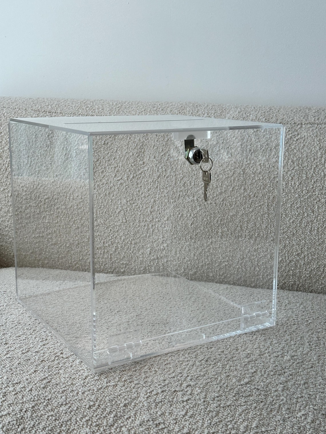 Modern Plain Acrylic Wishing Well, Gift Box, Keepsake Box, Wedding Box ...