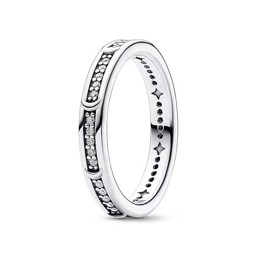Sparkling Pandora Crescent Moon Ring Size 50/52/54/56/58 - Etsy