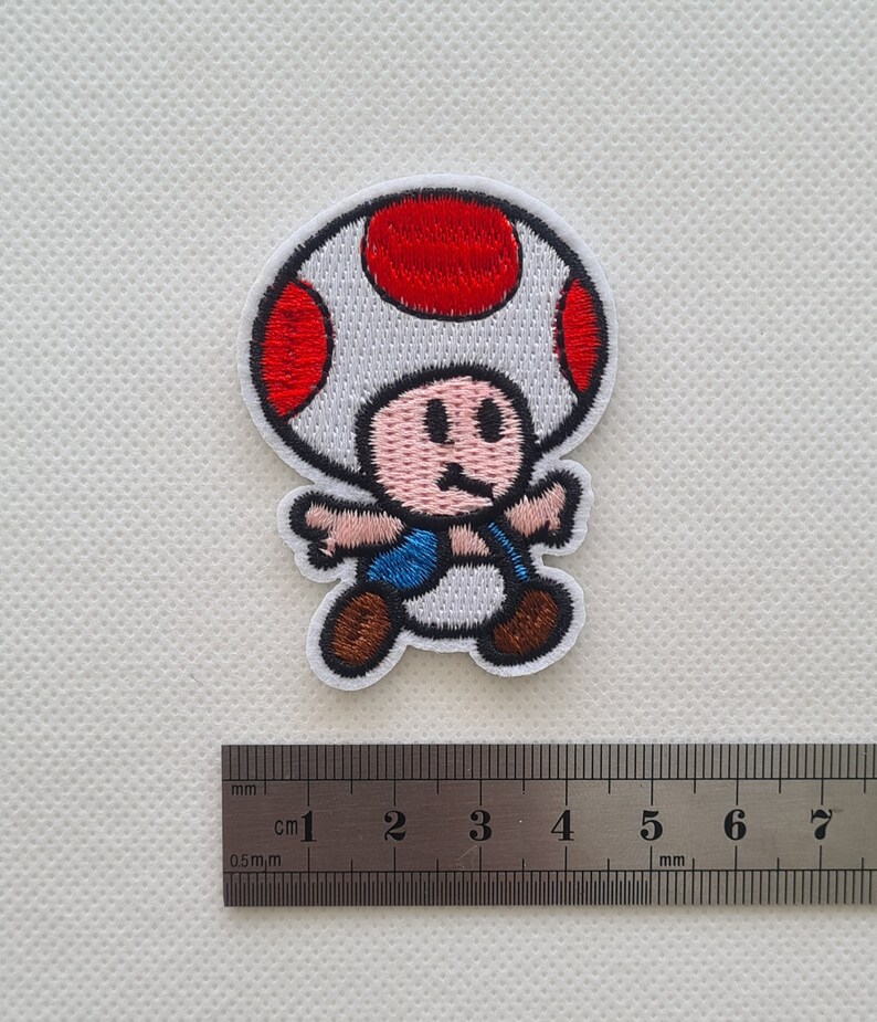 Super Mario Bros Game Comic Cartoon Iron on Patches Sew on Badges Craft ...