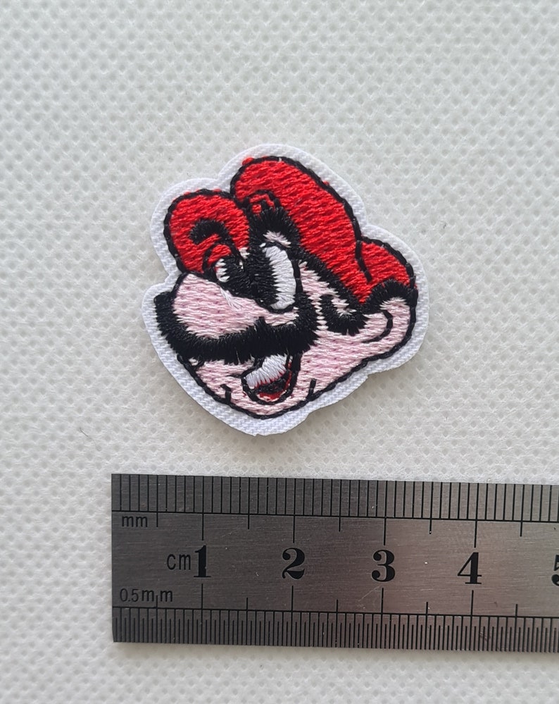 Super Mario Bros Game Comic Cartoon Iron on Patches Sew on Badges Craft ...