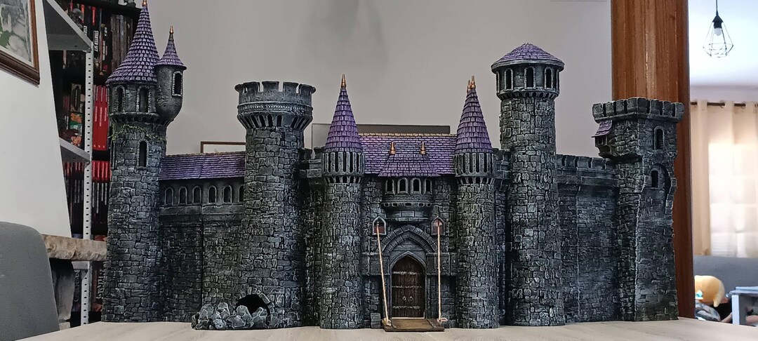 Escudo de Mestre de Jogo Castelo Pintado à Mão – Torre de Dados Modular ...