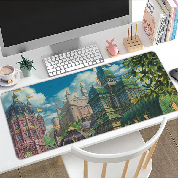 Desk Mat Moving Castle - Etsy