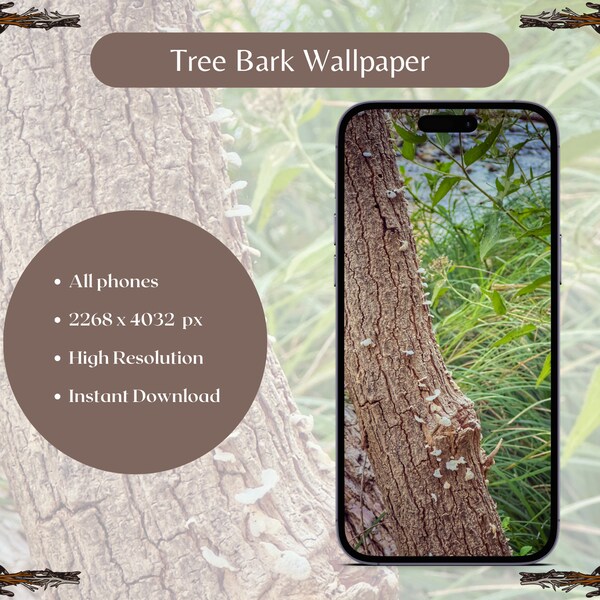 Tree Bark Wallpaper - Etsy