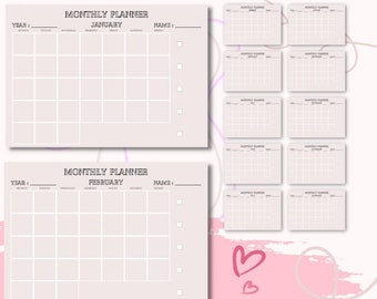 2024 Aesthetic Calendar - Etsy