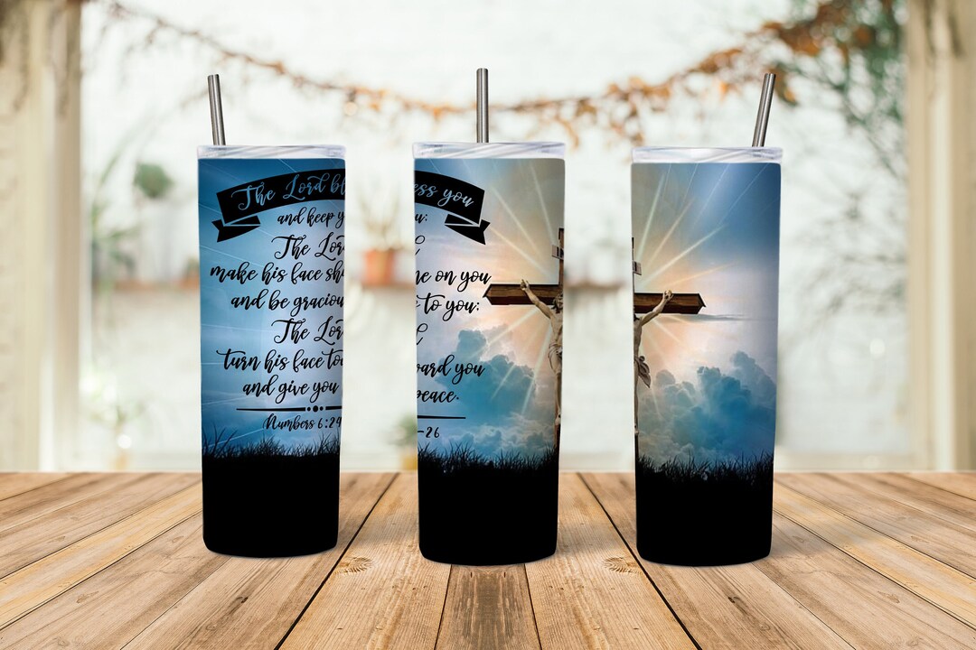 Bible Verse Tumbler Christian Tumbler PNG, 20oz Skinny Tumbler ...