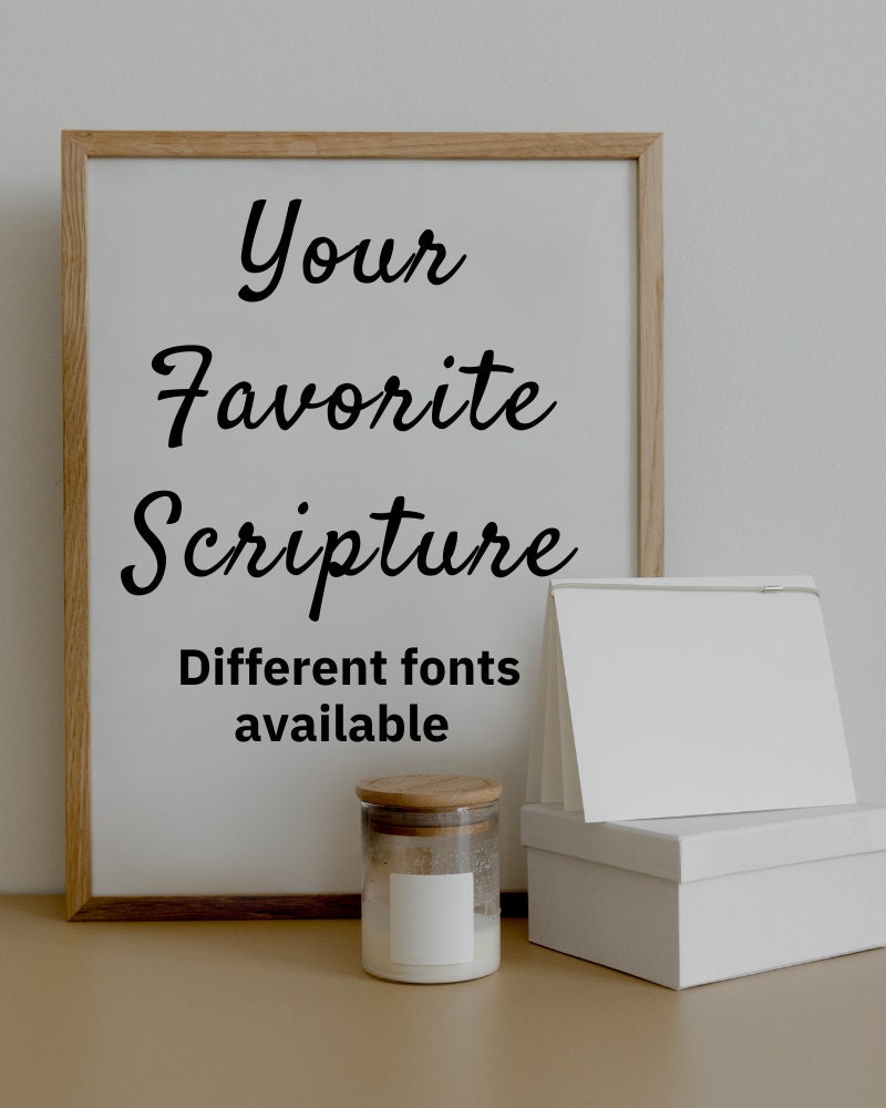Custom Bible Verse Digital Art - Etsy