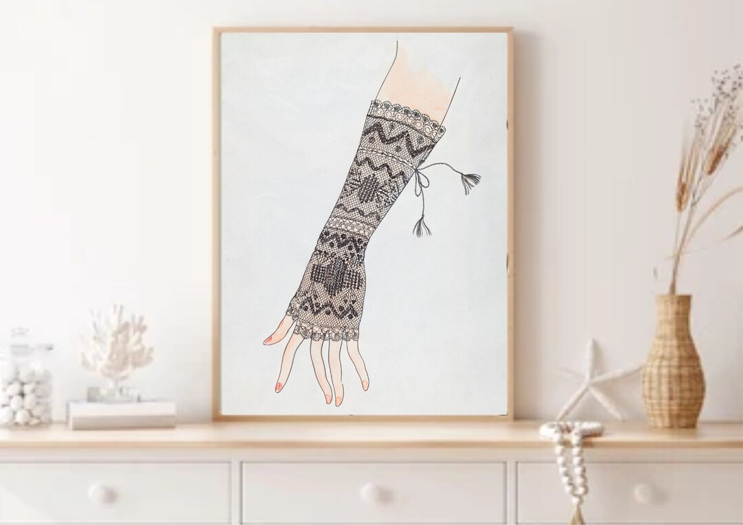 Woman Hand Vintage Drawing-woman Hand Vintage Print-modern - Etsy