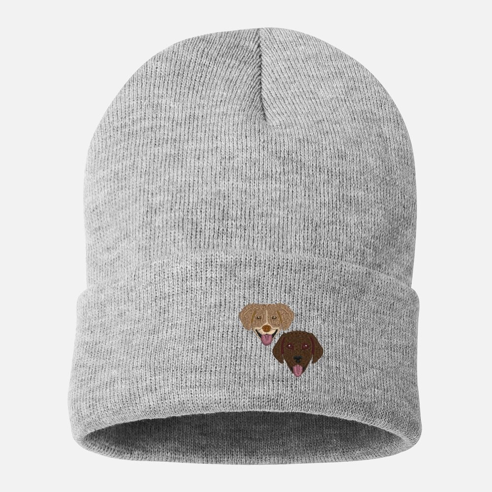 Embroidered Dog Beanies & Winter Hats - Chocolate Lab, Nova Scotia Duck ...