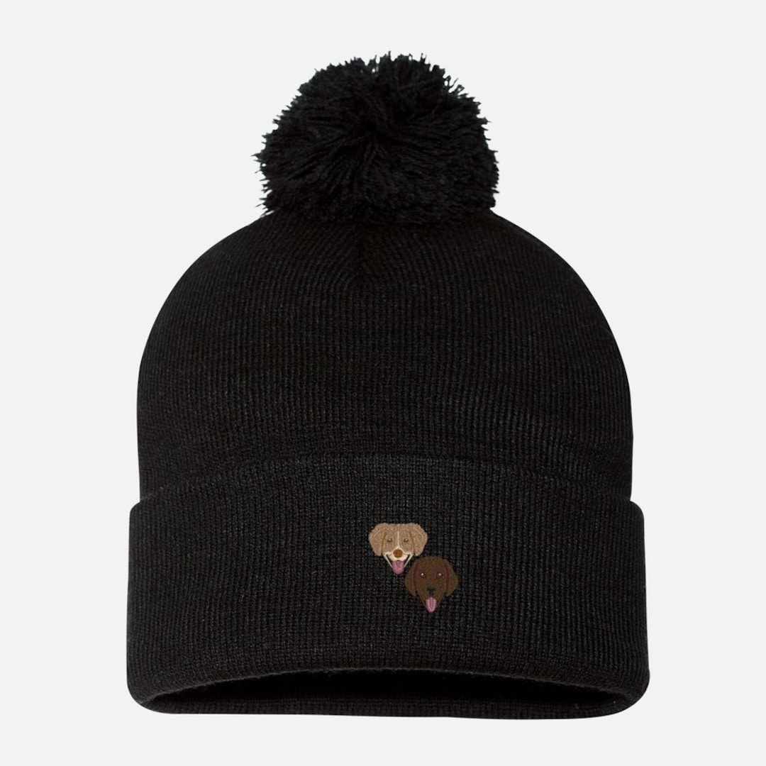 Embroidered Dog Beanies & Winter Hats - Chocolate Lab, Nova Scotia Duck ...
