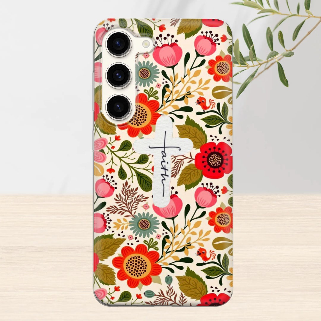 Jesus Bible Phone Case Bible Verse Cover for Samsung Galaxy S24 FE S23 ...