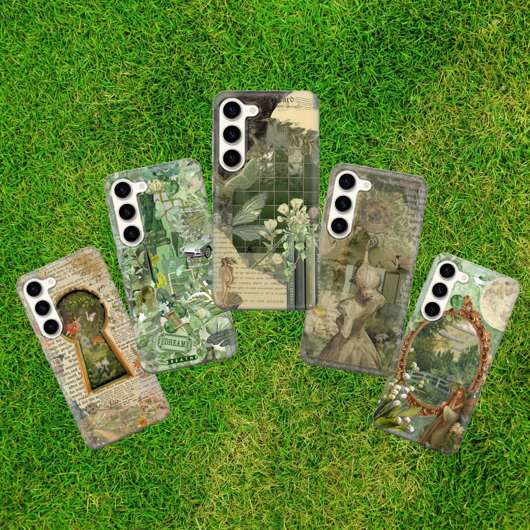 Sage Green Phone Case: Nature Collage, Botanical Cover for Iphone ...