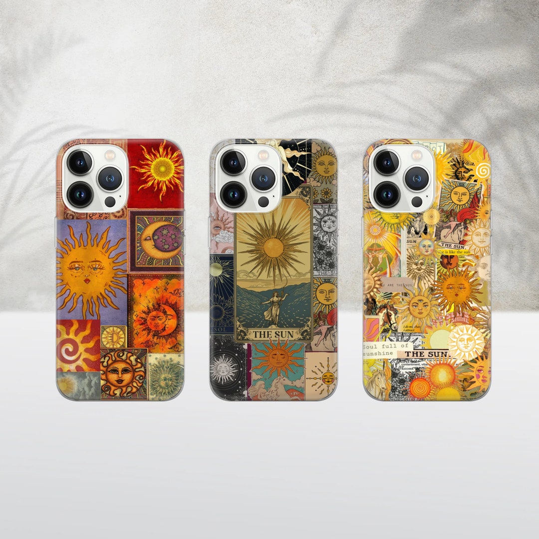 Celestial Sun Mosaic Phone Case: TPU Gel Cover for Iphone, Samsung and ...