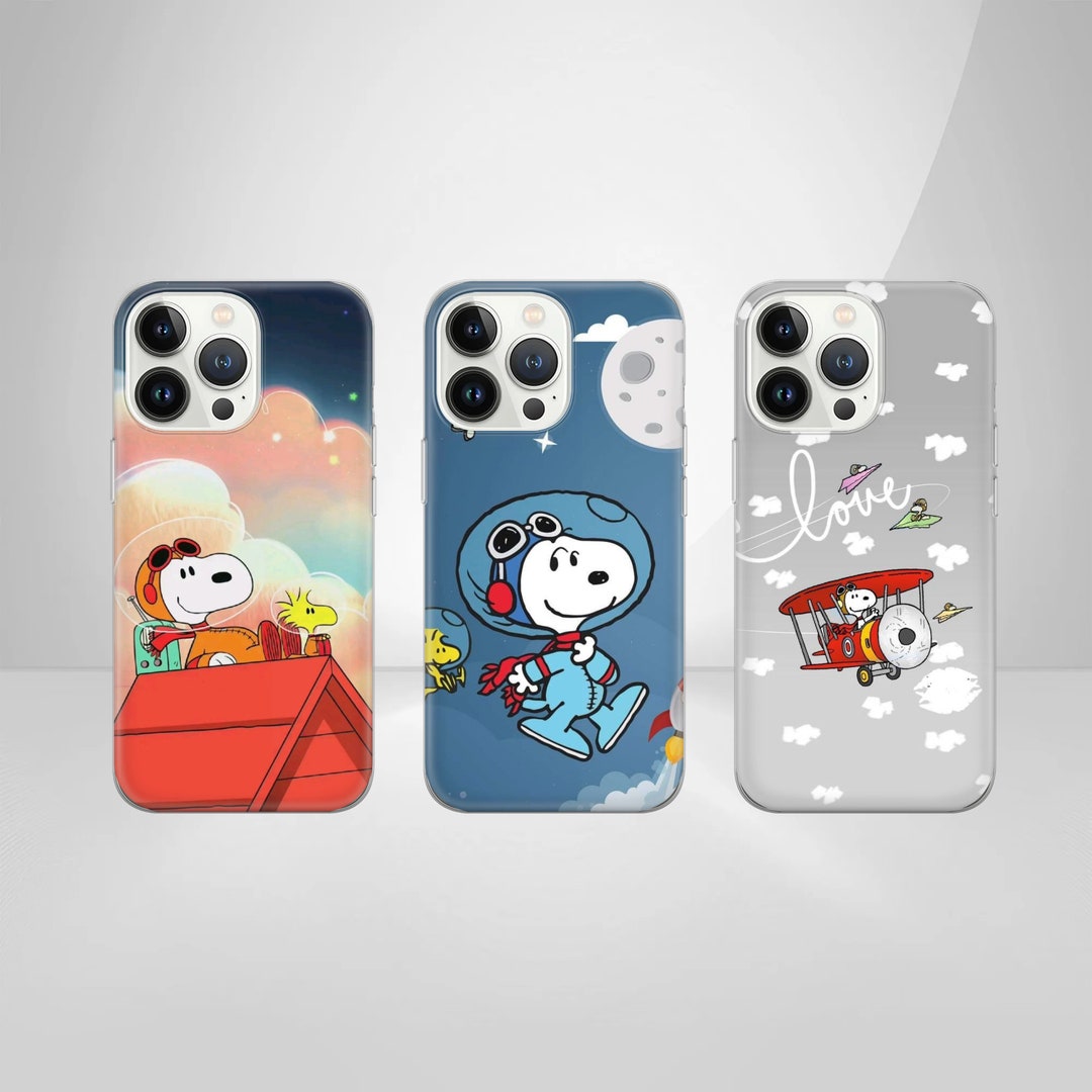 Snoopy Phone Case Cartoon Aesthetic Cover for iPhone 15 Pro Max, 14 ...