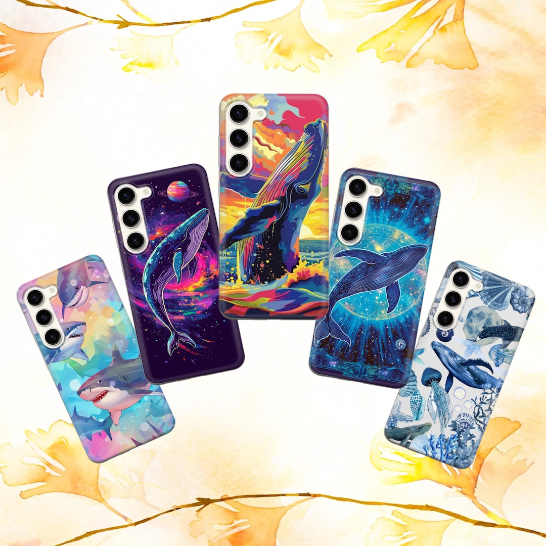 Blue Whale Phone Case Shark Reef Cover for Samsung Galaxy S24 FE S23 ...