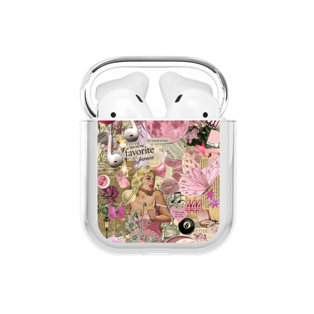 Coquette Pink Headphone Case Aesthetic Protective Cover for Airpods 3 2 ...