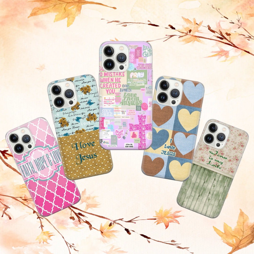 Jesus Bible Verse Phone Case Holy Bible Cover for iPhone 16 Pro, 15, 14 ...