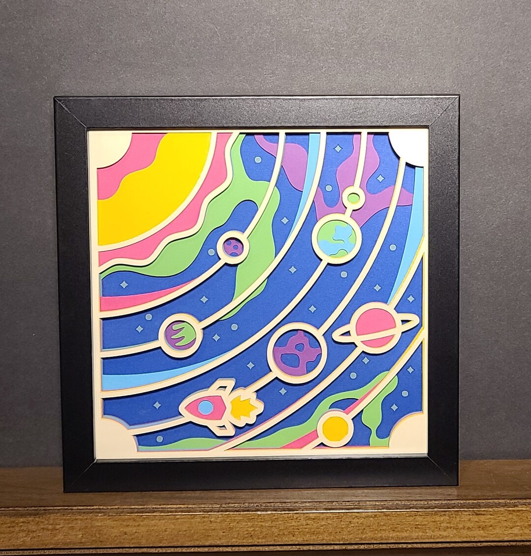 3D Solar System Art - Etsy