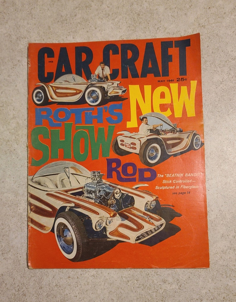Vintage Car Craft Magazine, May 1961, Roth's New Show Rod - Etsy
