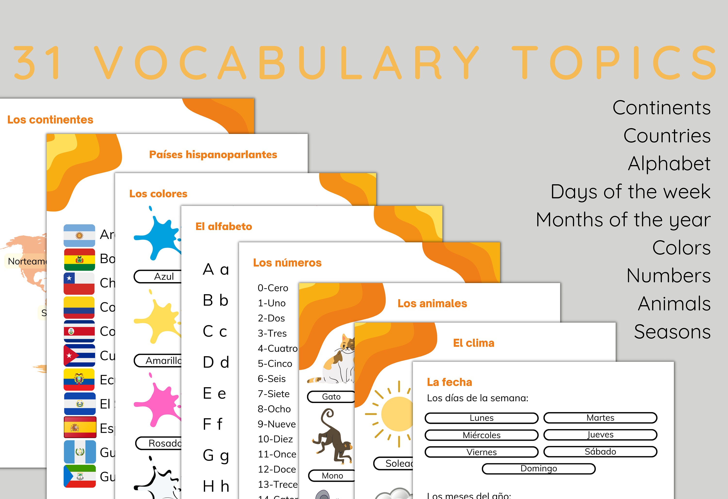 Spanish Learning Workbook. Language Learning Notebook. Vocabulary and ...