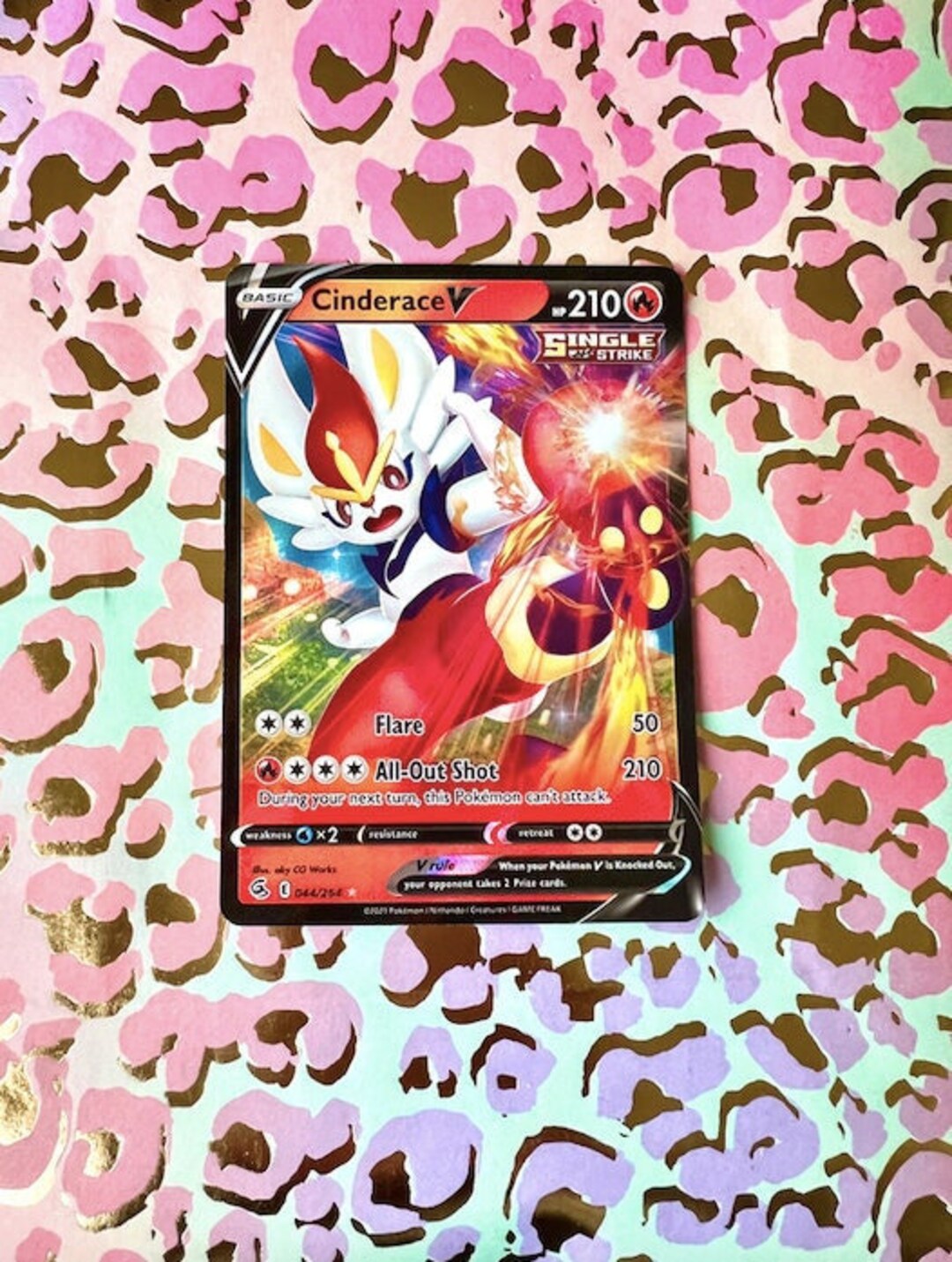 Cinderace V Ultra Rare Pokemon Card Fusion Strike Real Authentic - Etsy