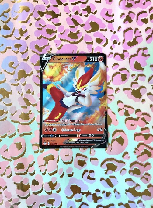 Cinderace V Ultra Rare Pokemon Card Rebel Clash Real Authentic - Etsy