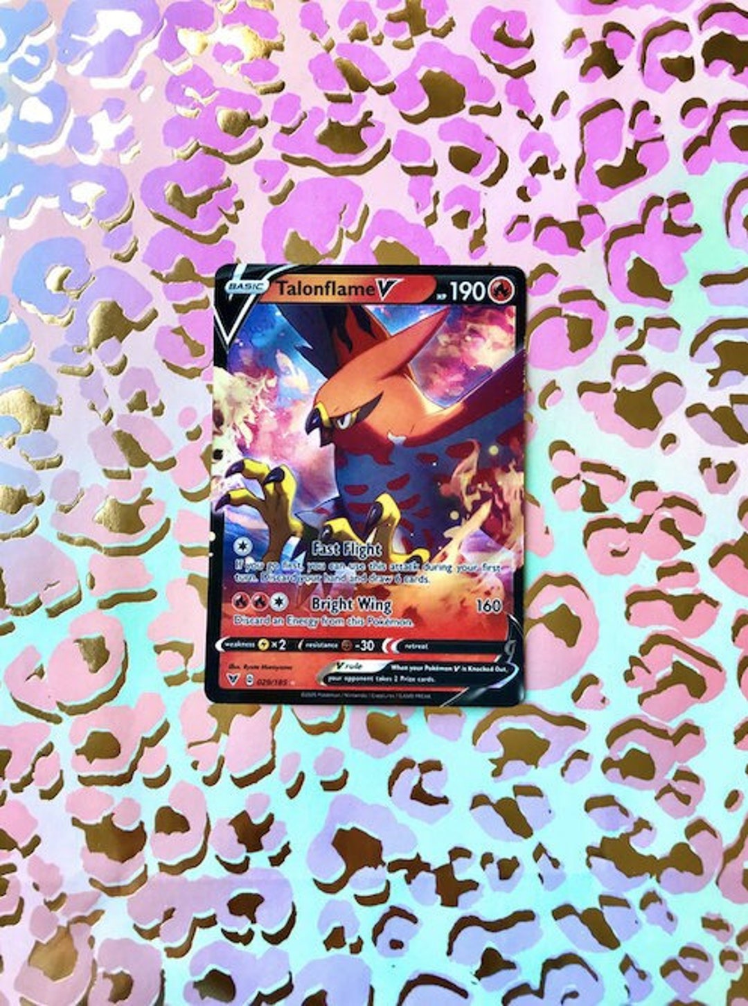 Talonflame V Ultra Rare Pokemon Card Vivid Voltage Real Authentic ...