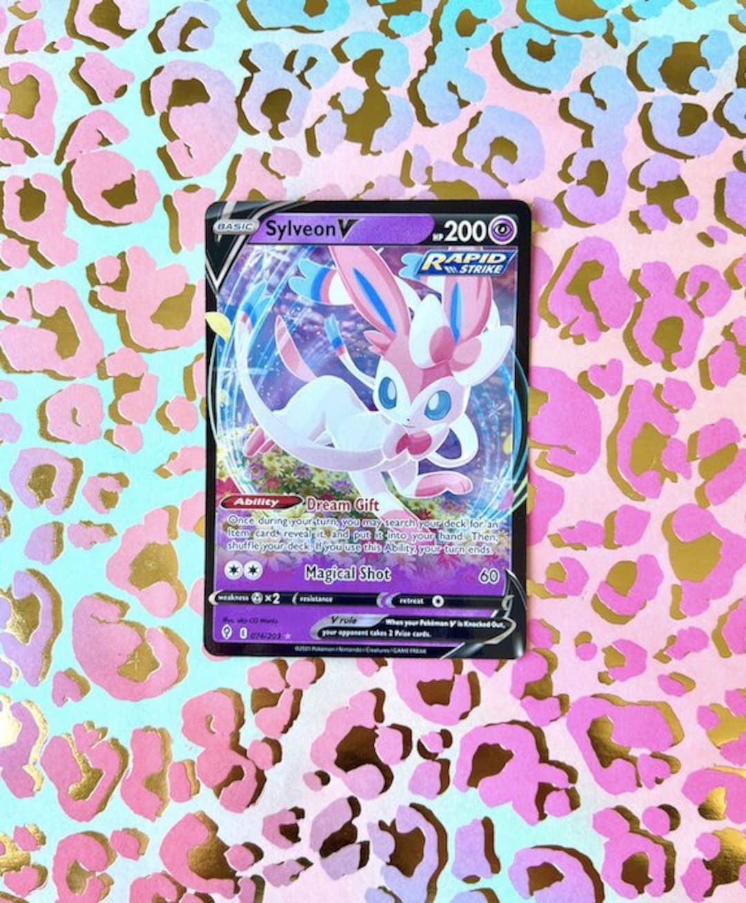 Sylveon V Ultra Rare Pokemon Card Evolving Skies Real Authentic - Etsy