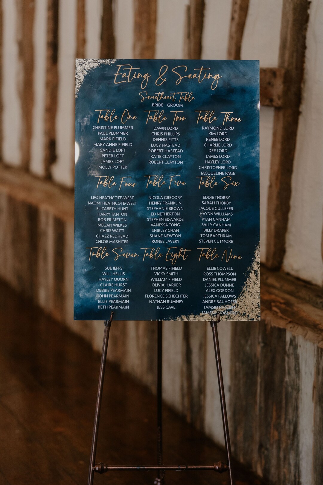 Personalised Wedding Table Seating Plan, Acrylic Seating Chart, Wedding ...