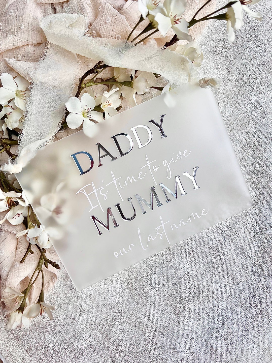 Daddy Here Comes Mummy Sign, Its Time to Give Mummy Our Last Name, Page ...