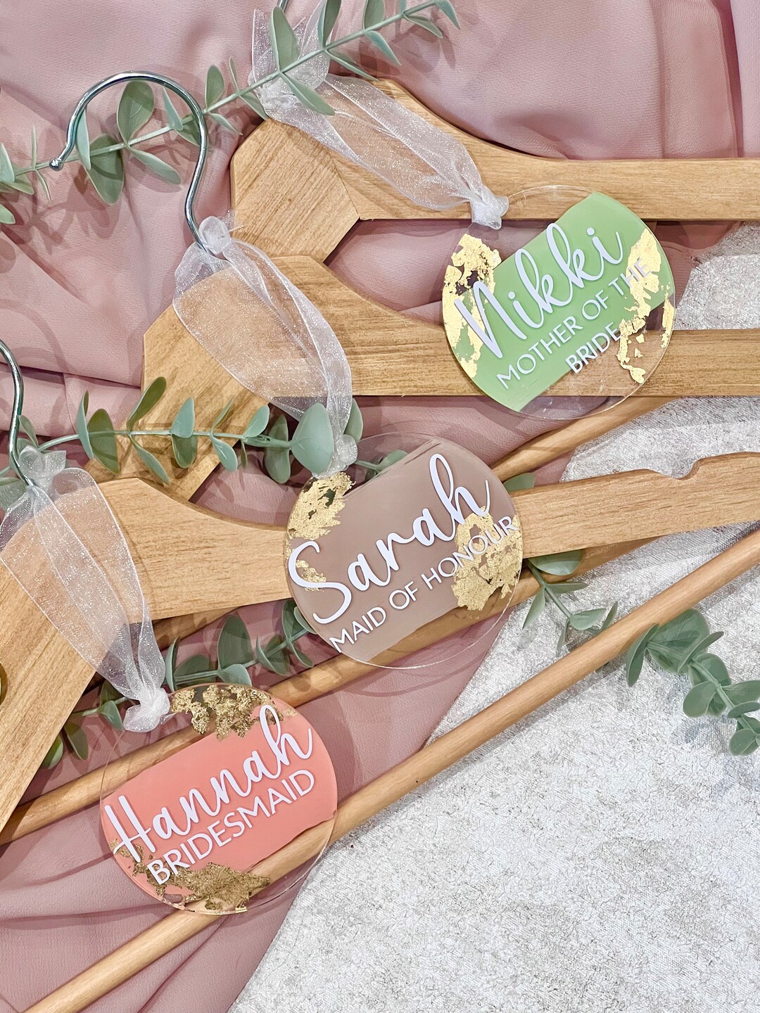 Personalised Wedding Hanger Hanger Tags Acrylic Hanger Tag - Etsy