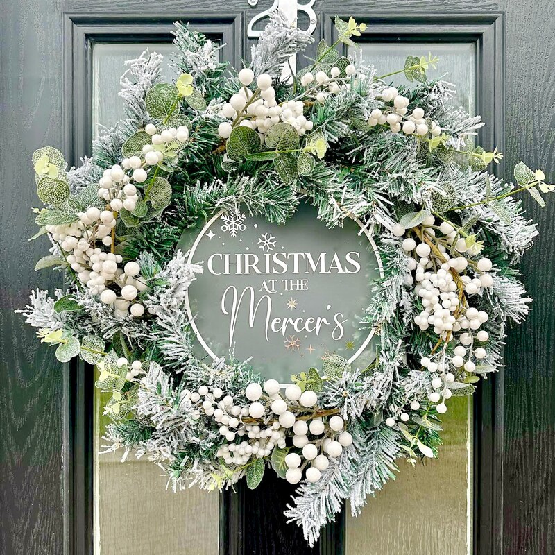 Christmas Wreaths Signs - Etsy