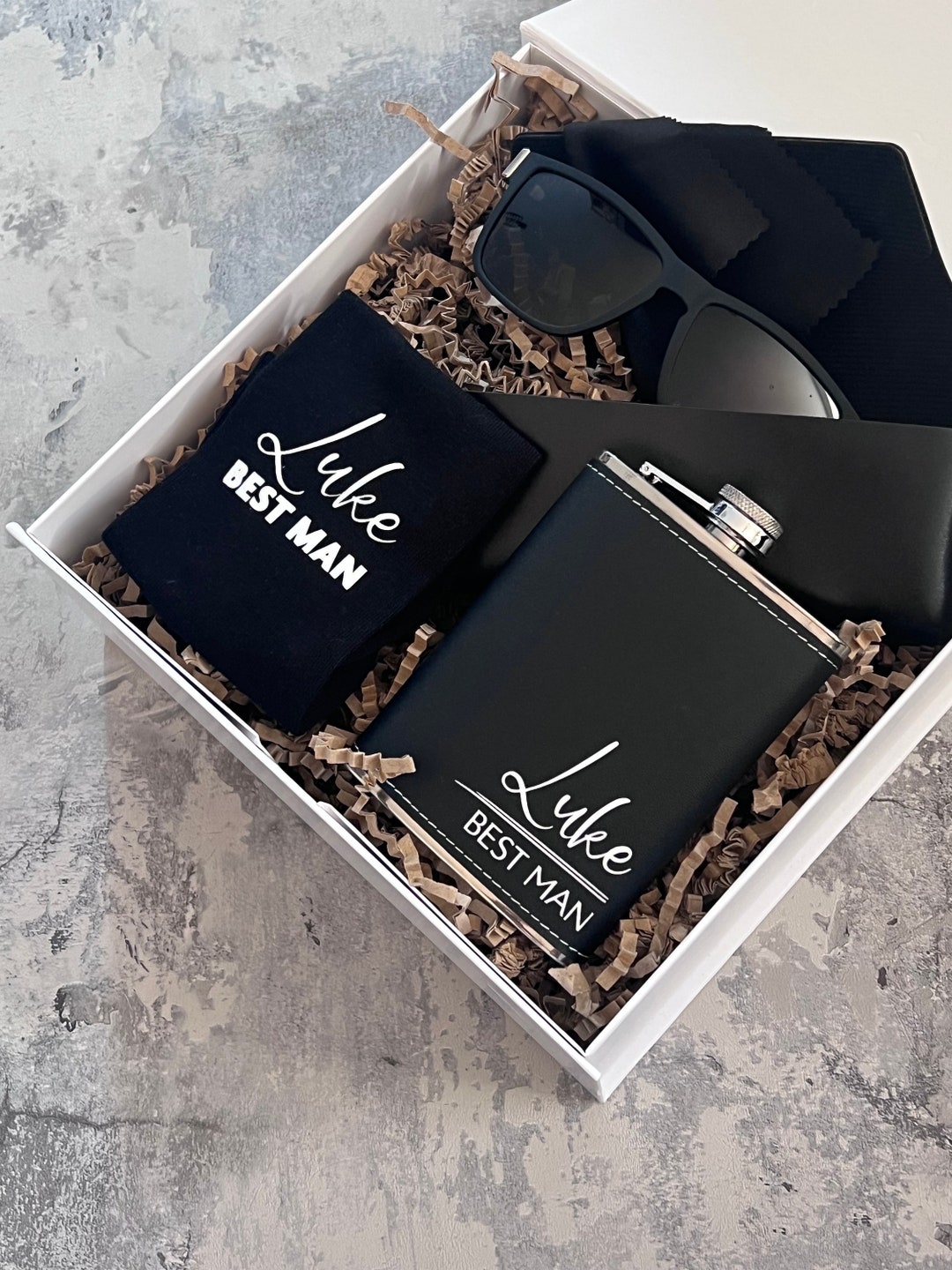 Groomsman Gift Set, Usher Gift Set, Best Man Gift Set, Personalised ...