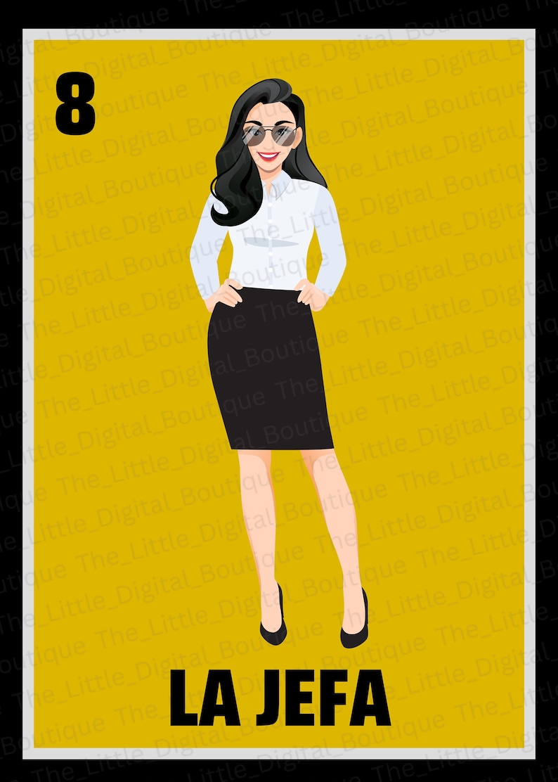 Loteria Design: La Jefa - Etsy