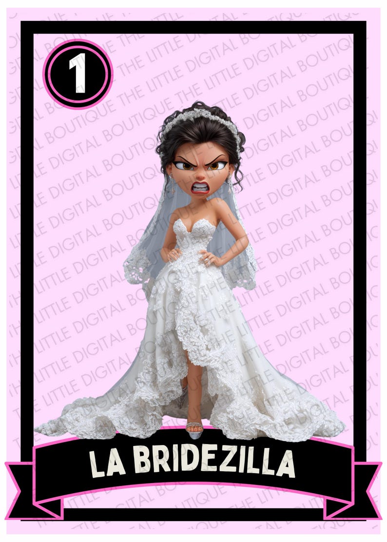 Loteria: La Bridezilla 3000 X 4200 Px - Etsy