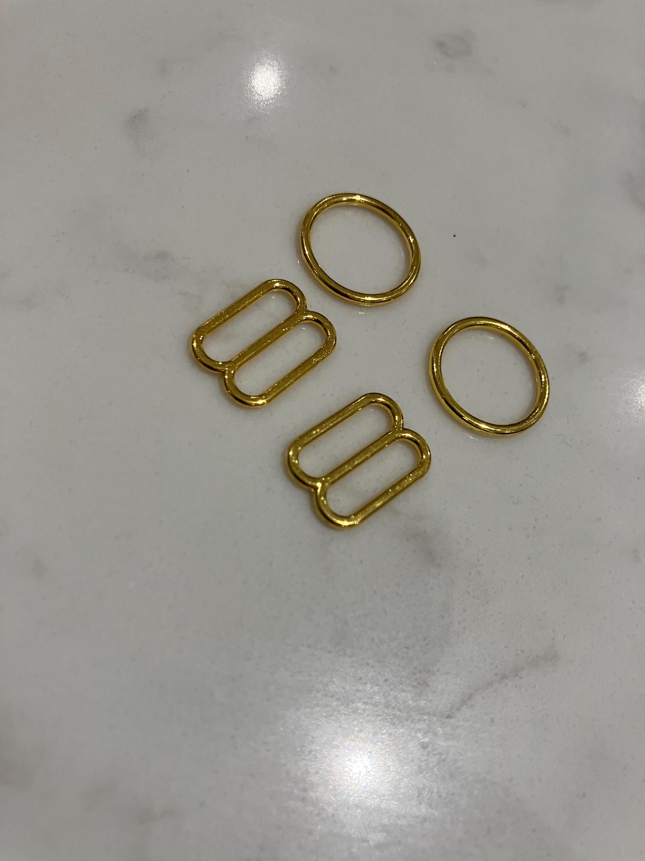 Bra Making/ Bra Strap Rings and Sliders. Black, Gold, Silver, White ...