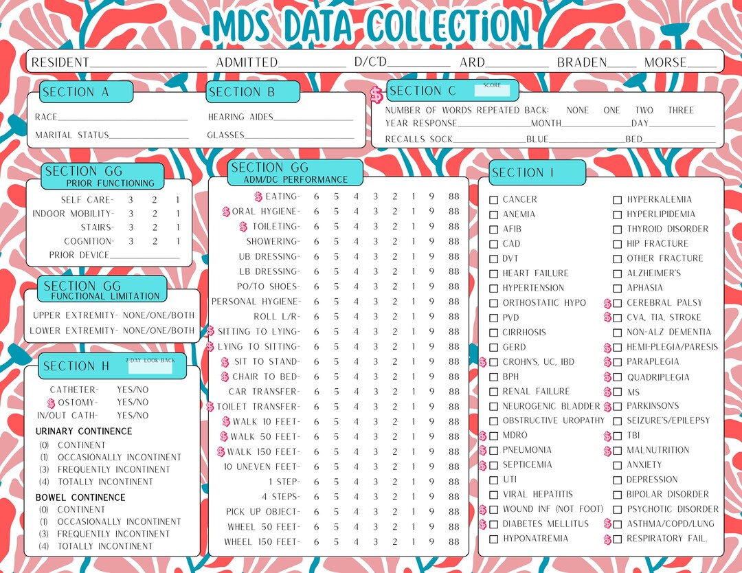 MDS 3.0 Cheat Sheet - Etsy
