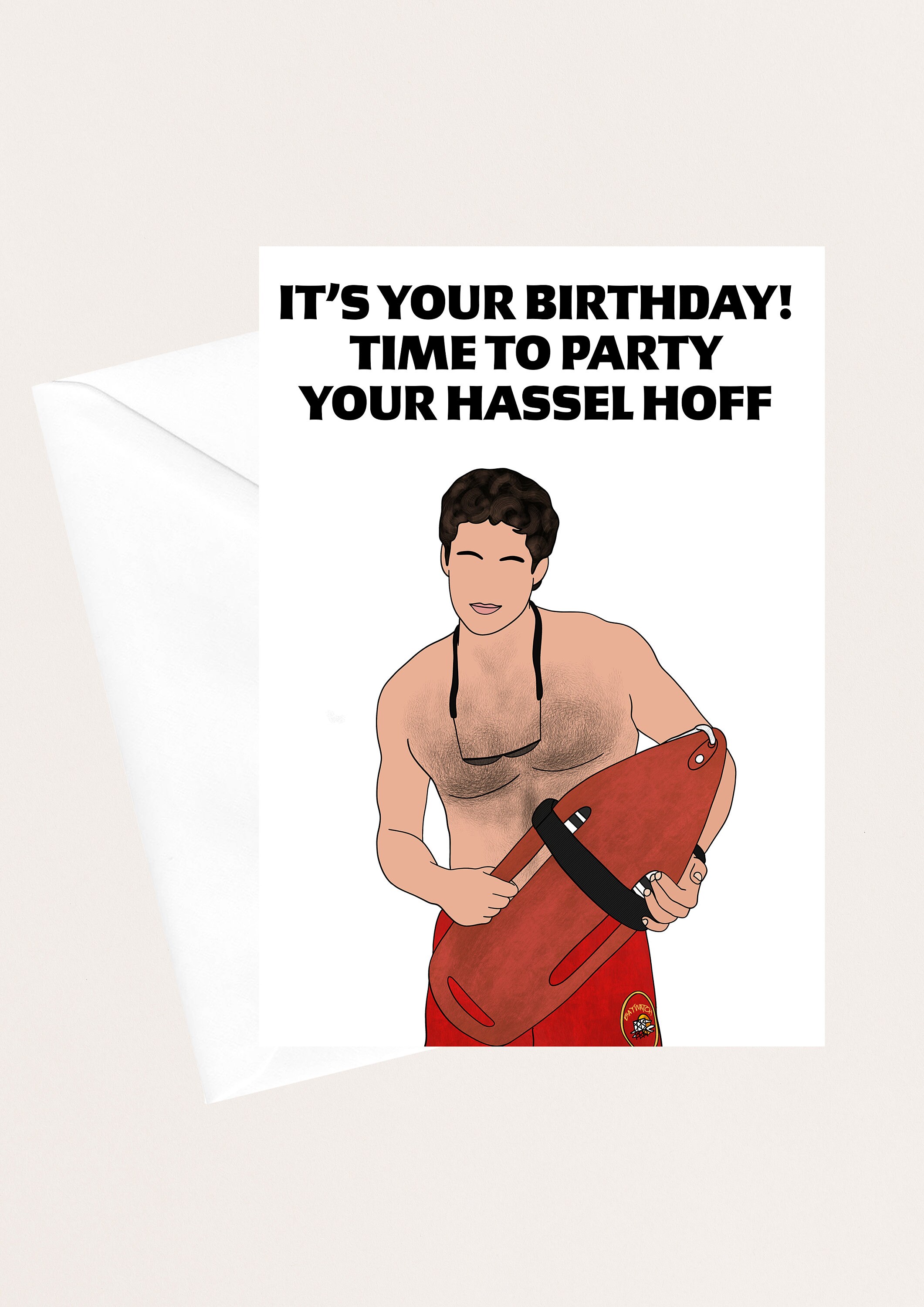 David Hasselhoff Birthday Card