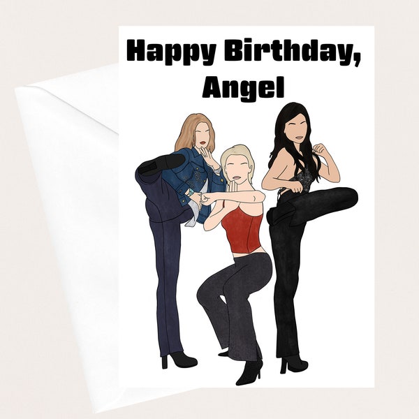 Charlies Angels Card - Etsy